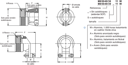MIL-DTL-38999 (SCP TV) - SCP SINTERSA